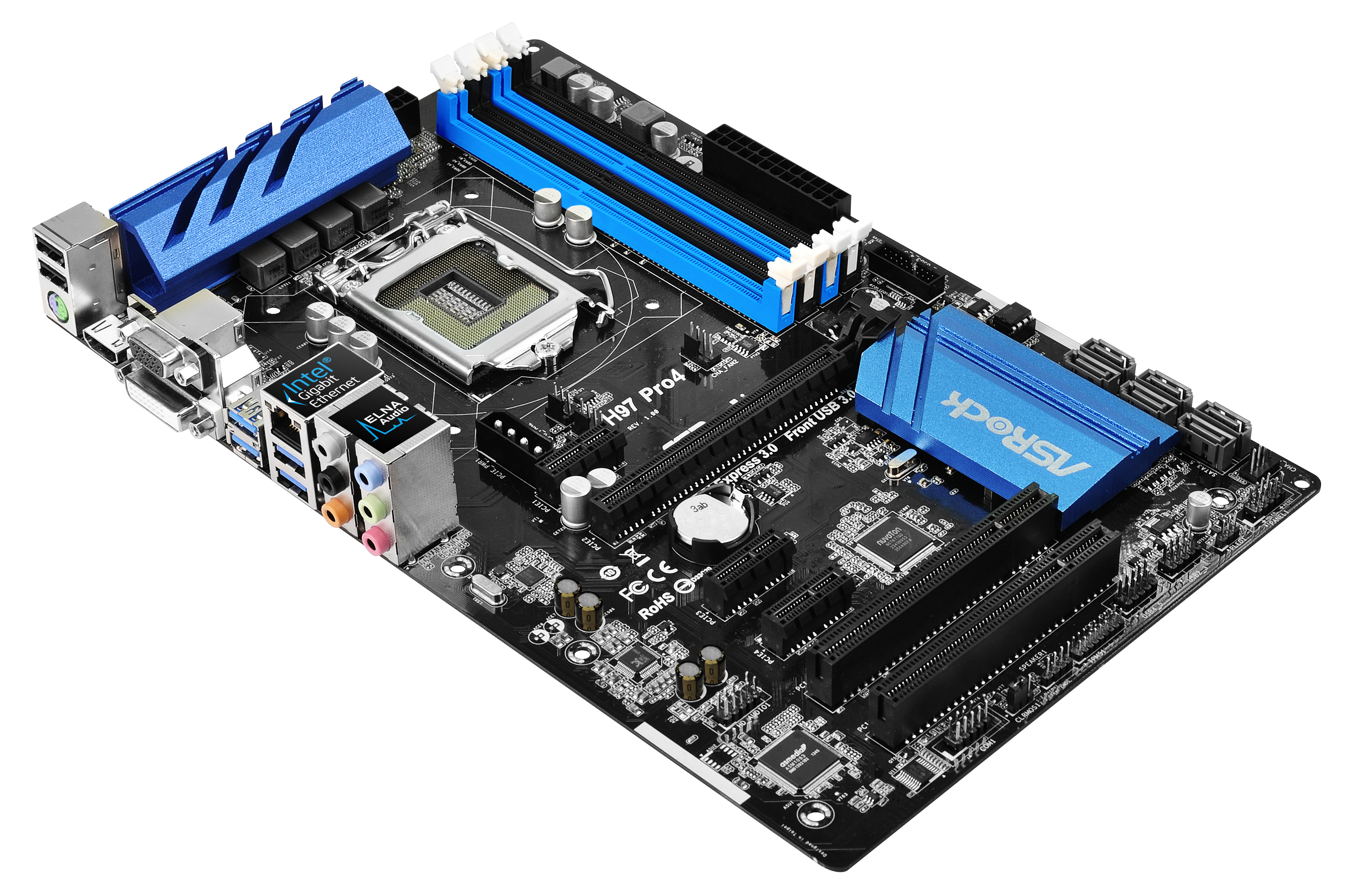 Asrock H97 Pro4 ATX retail, Intel H97, 1150, 4xDDR3, GBit LAN, 6xSATA
